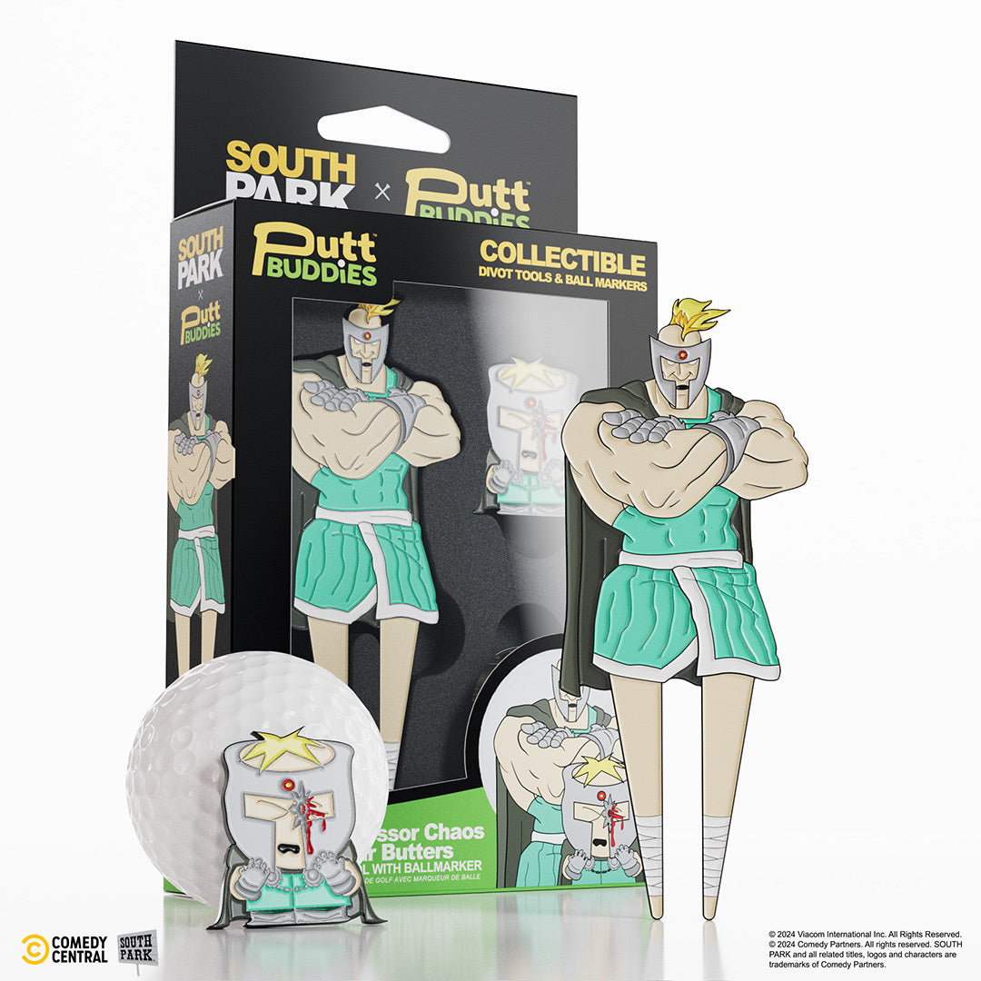 Anime Professor Chaos divot tool w/ Ninja Star Butters ball marker ...